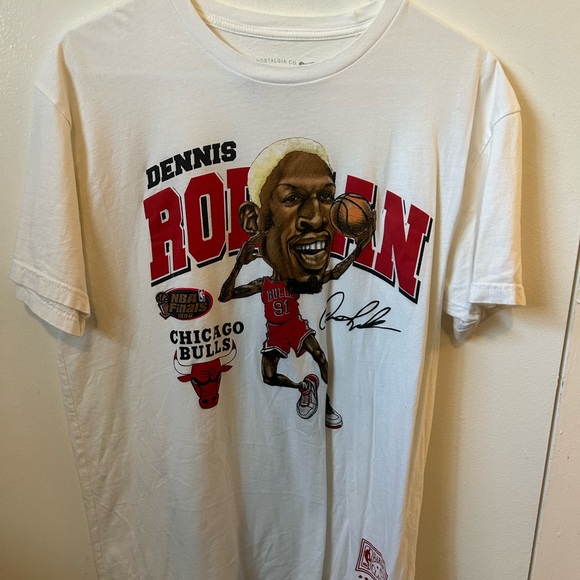 Shirts | L White Dennis Rodman Tee | Poshmark